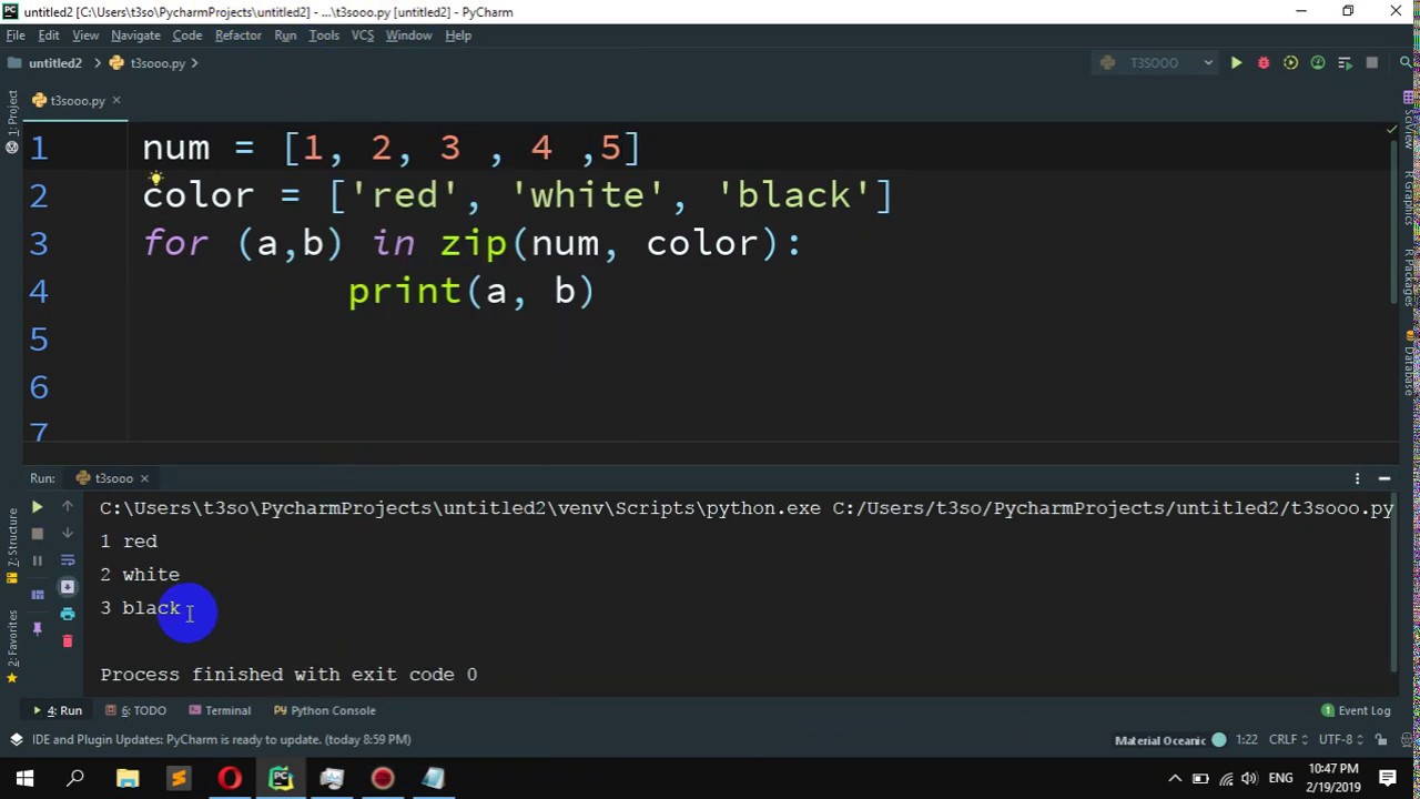 How to iterate through two lists in parallel in Python