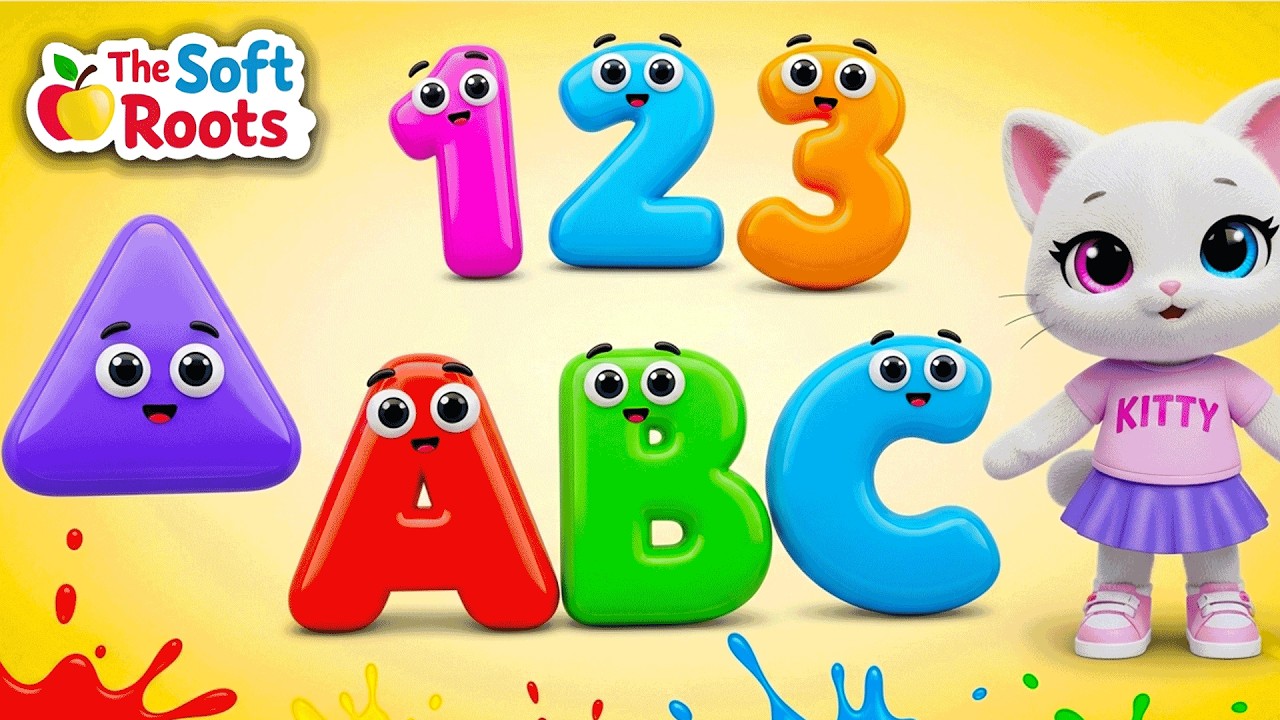 Preschool Learning activities for 3 year olds at home | Learn ABC Phonics Shapes Numbers Colors 🌈