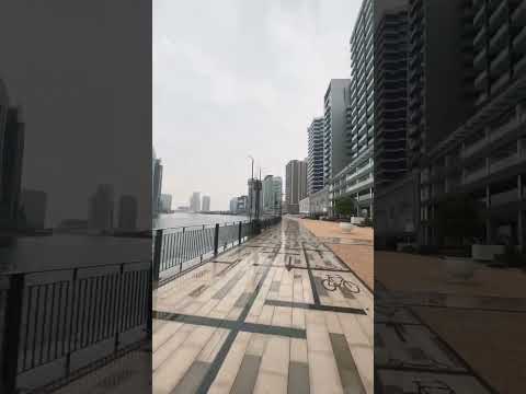 Rain at The Dubai Canal