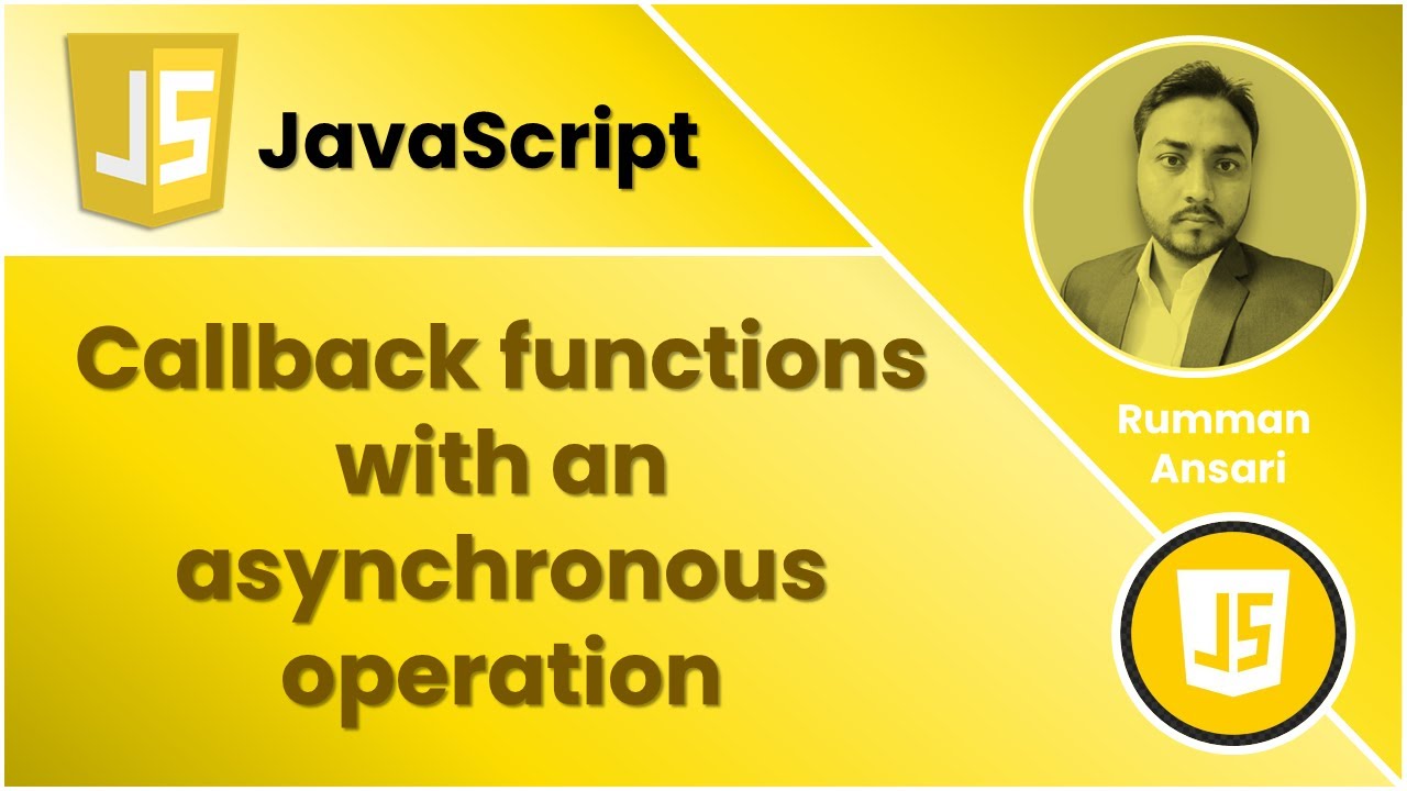 Callback functions with an asynchronous operation