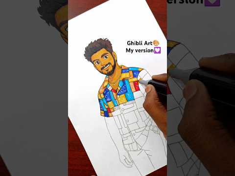 Ghibli Art My Version🎨💟💯 #art #artandcraft #drawing #painting #draw #tamil #sketch #artist #artwork
