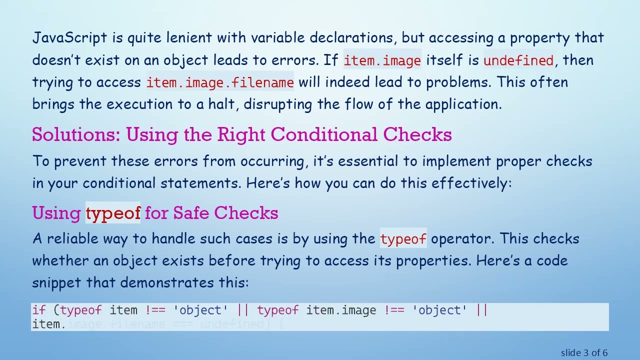 Handling undefined in JavaScript: Tips to Avoid Uncaught Errors
