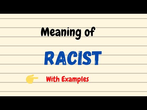 Daily vocabulary | Racist Meaning | Vocabgram