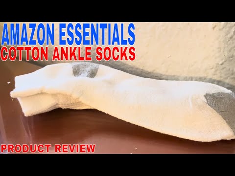 ✅ Amazon Essentials Men's Cotton Half Cushioned Ankle Socks, Multipacks 🔴