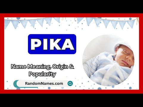 Pika - Baby Boy Name Meaning, Origin & Popularity - RandomNames.com