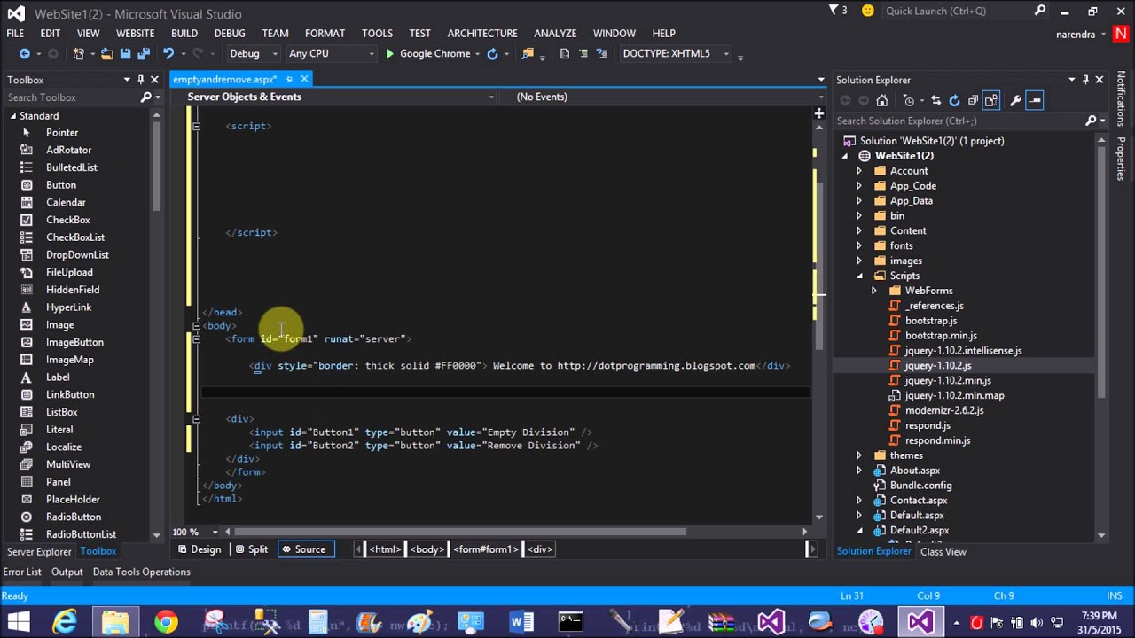 Jquery empty and remove function with example