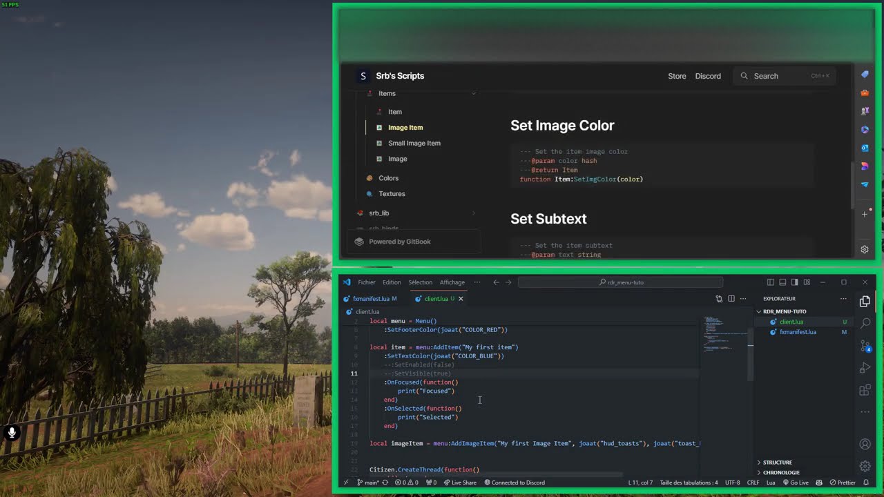 [REDM] Tutorial develop a menu