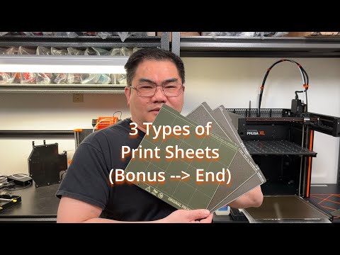 3 Types of Prusa Print Sheets with Bonus at the end