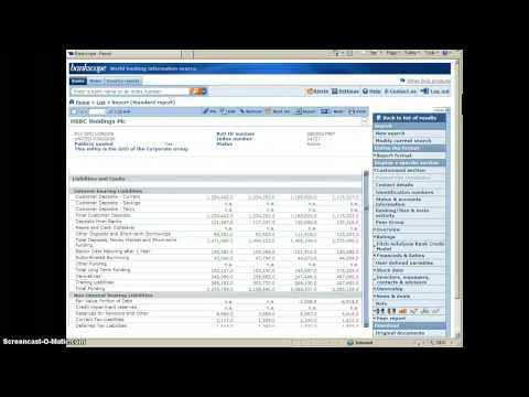 Basic financials in Bankscope