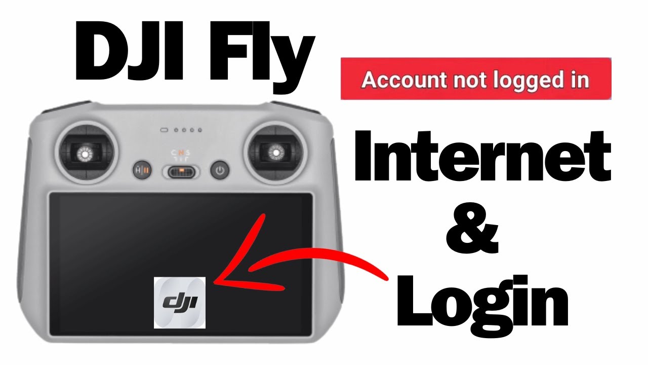 Login To Your DJI Fly App & Connect To The Internet. Tutorial