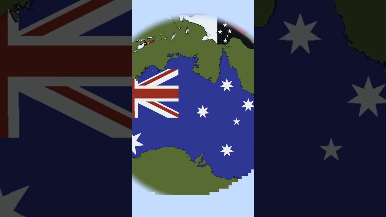 Australia - Large Scale #minecraft #flags #map #australia #aussie #sydney #victoria #geography