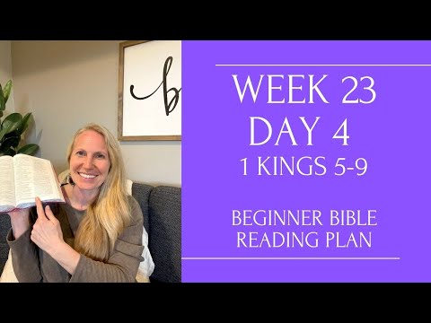 Prepare with Purpose | 1 Kings 5-9 | Beginner Bible Reading Plan | Week 23 | Day 4