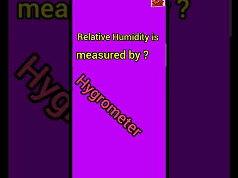 Relative humidity is measured by | #Short #LastDayEducation