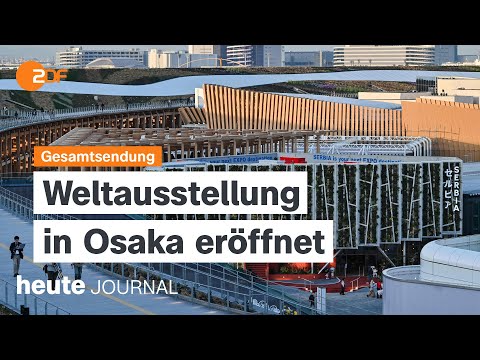 heute journal vom 12.04.2025 Expo Japan, US-Strafzölle belasten Handel, Gespräche USA und Iran
