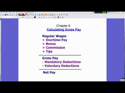 Calculating Gross Pay