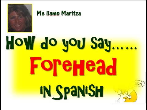 How Do You Say ‘Forehead ’ In Spanish-Frente in Spanish