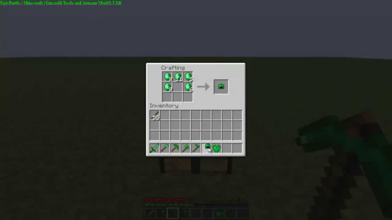 Minecraft Mod - Emerald Tools and Armour Mod(1.3.1)