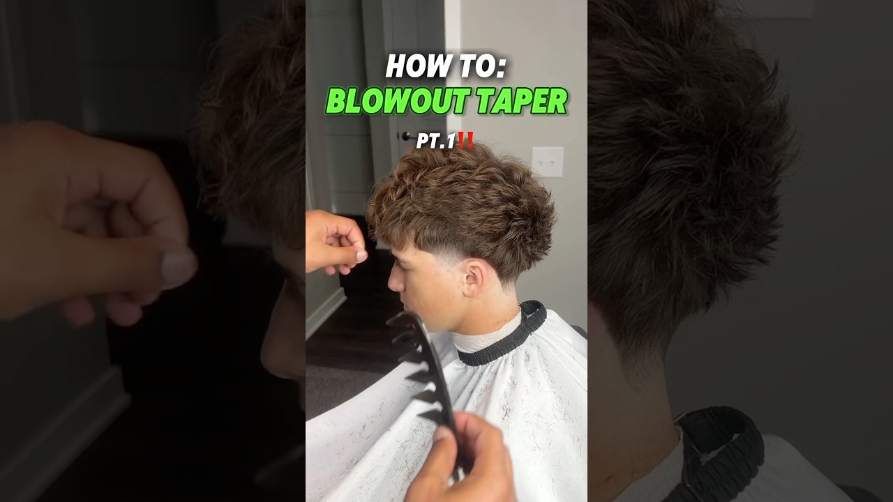 How to Blowout Taper🔥 #barber #fademaster #hairstyle #barbershop #hairstyles #freshfade #hair