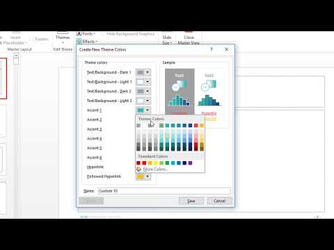 How to Customize theme color in Powerpoint ?