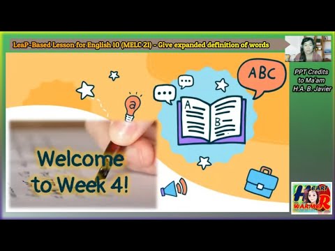 English 10 MELC 21 (Quarter 4) - Giving Expanded Definition of Words