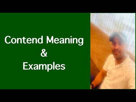 Contend Meaning in English | kaizen Career Point