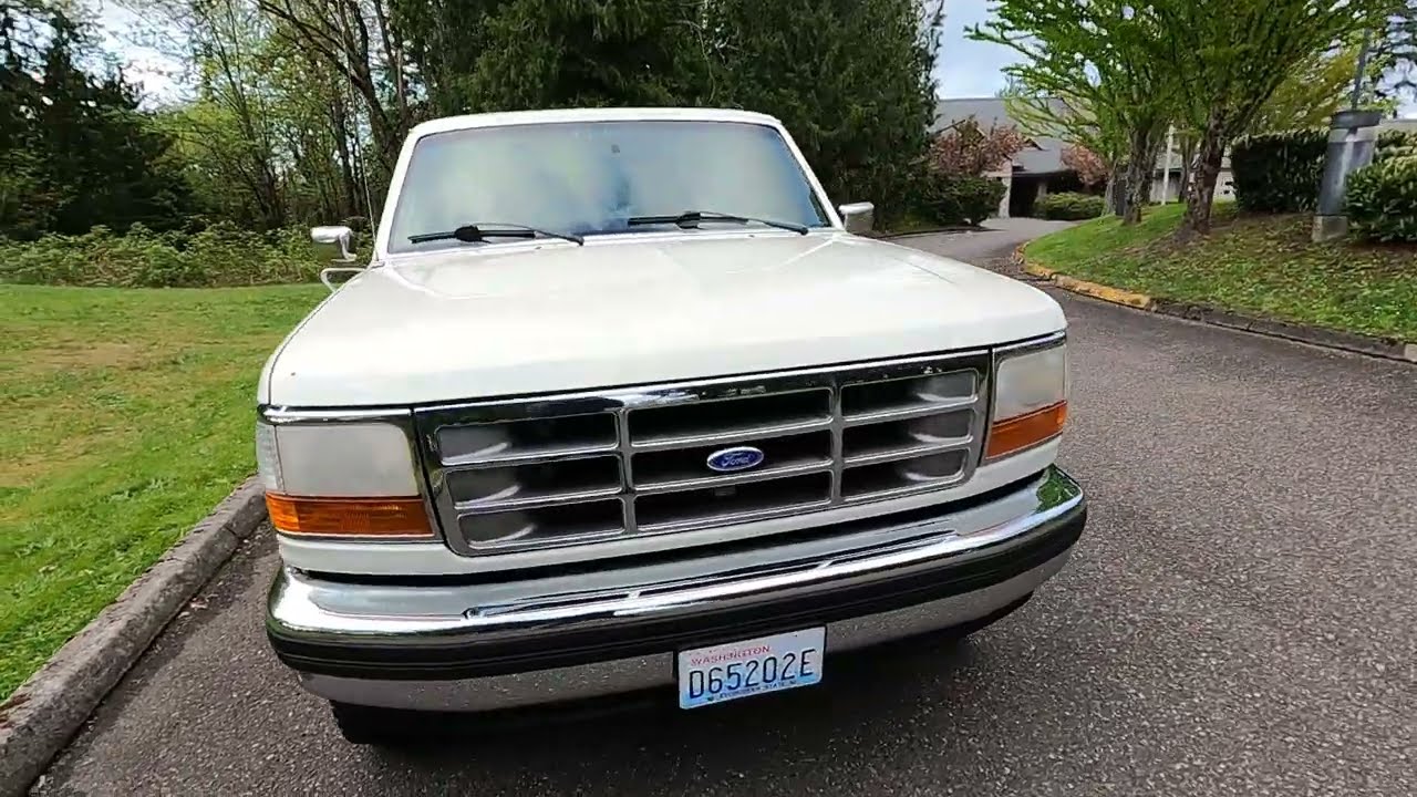 Walk around the NO RESERVE 95k mile 1995 F-150 4x4 5-speed V8  ⁨@bringatrailerauctions⁩