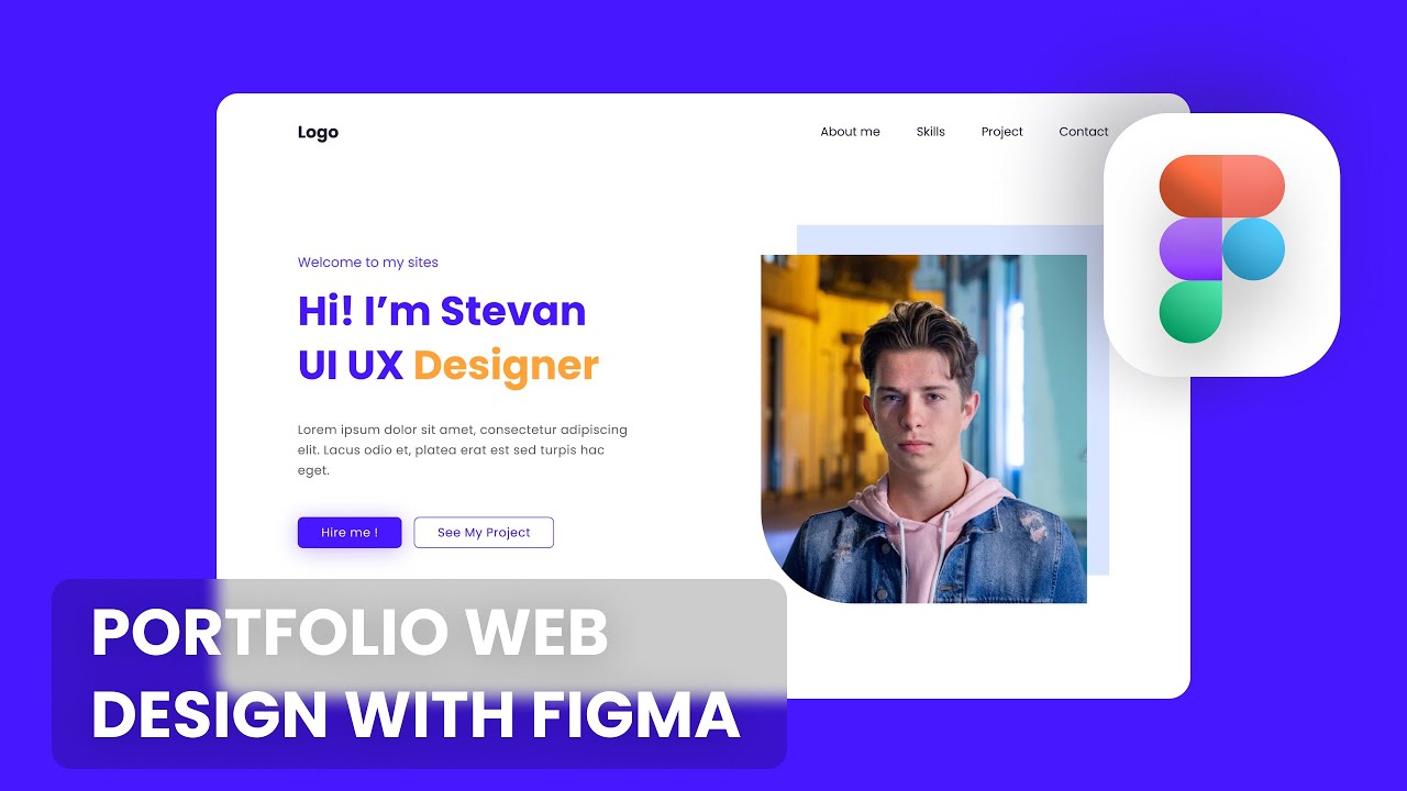 Create simple UI UX Portfolio with FIGMA