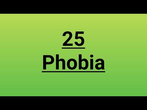 Irrational fear of phobia.english meaning.