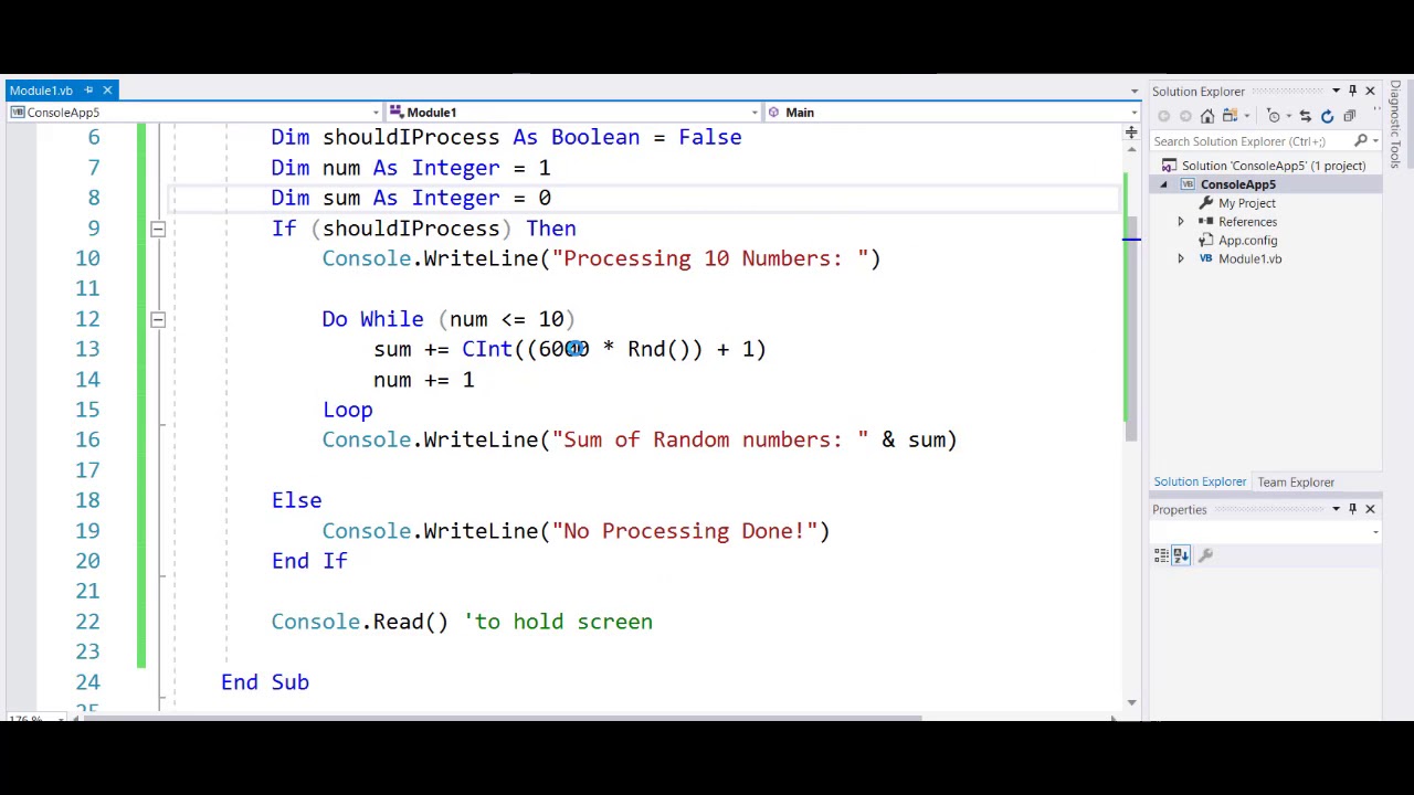 Using a Loop in an If Condition - Visual Basic Example