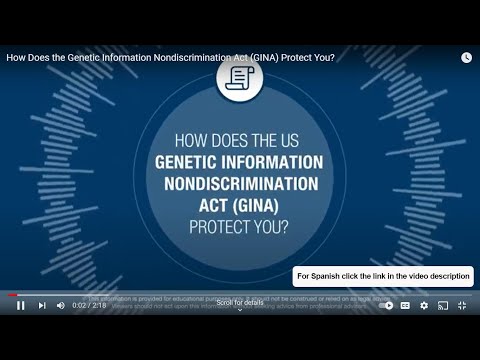 How Does the Genetic Information Nondiscrimination Act (GINA) Protect You?