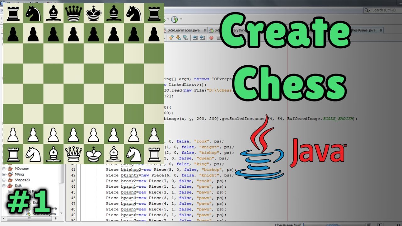 How To Make a Chess Board In Java - Java Chess Tutorial #1