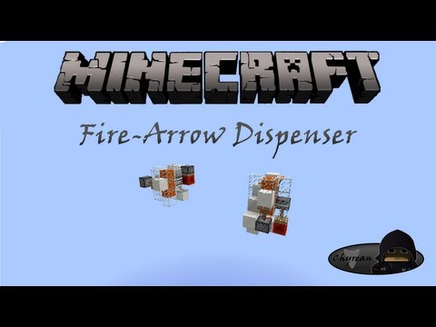 Minecraft: Fire-Arrows Dispenser Minecraft Project