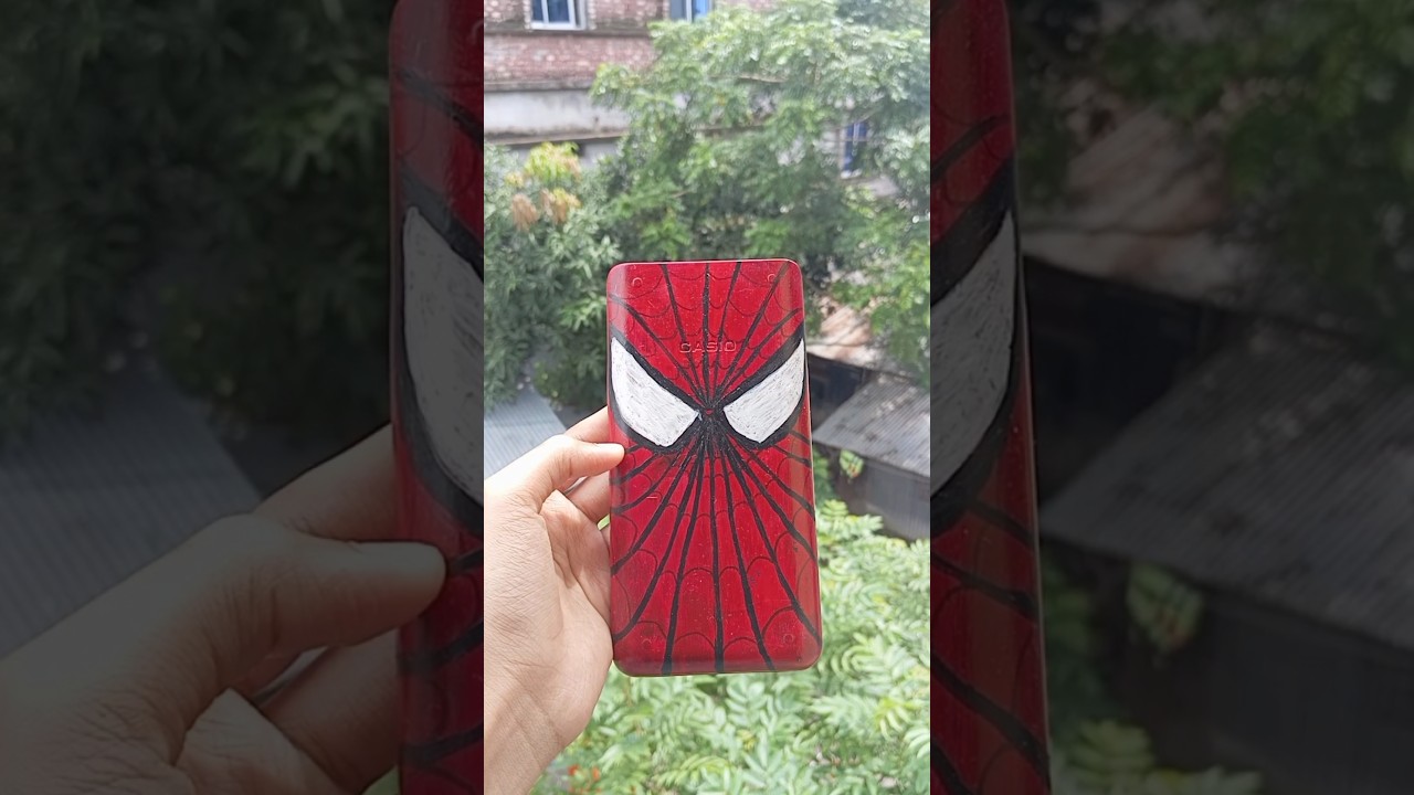 painting on calculator (part 1) 😆😁 #art #painting #calculator