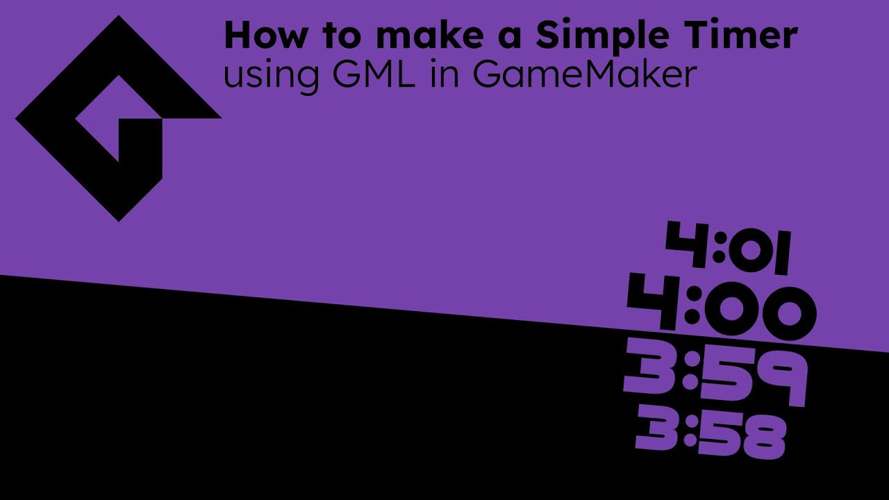 How to set up a Countdown Timer in GameMaker with GML