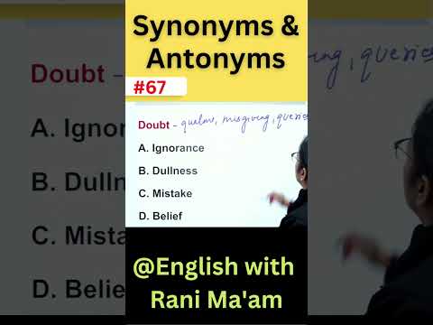 Doubt | Synonyms & Antonyms | Vocab | UC LIVE