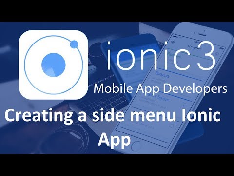 Learn Ionic 3 Tutorials 17 Creating a side menu Ionic App - Mind Luster