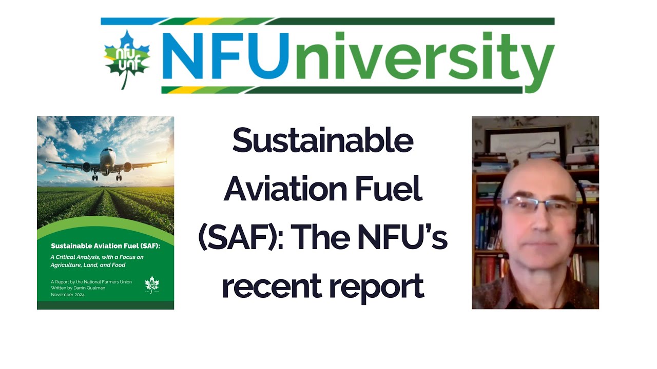 Sustainable Aviation Fuel (SAF): The NFU’s recent report