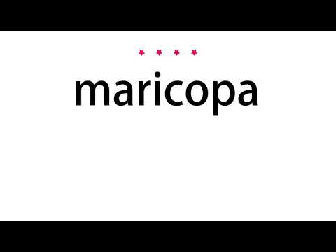 How to pronounce maricopa - Vocab Today