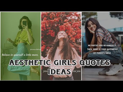 Aesthetic Girls Quotes And Pose Ideas | Must Post On Instagram For Viral