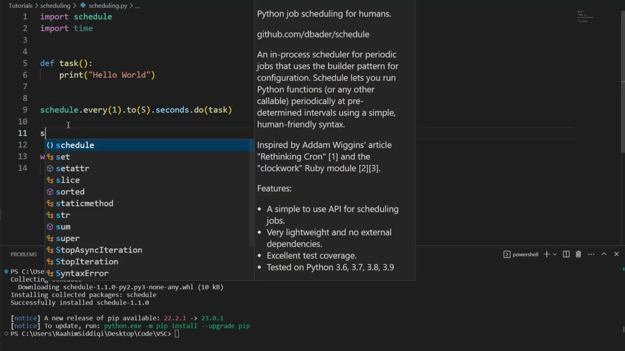 Python Schedule Library - Periodically scheduling tasks in Python