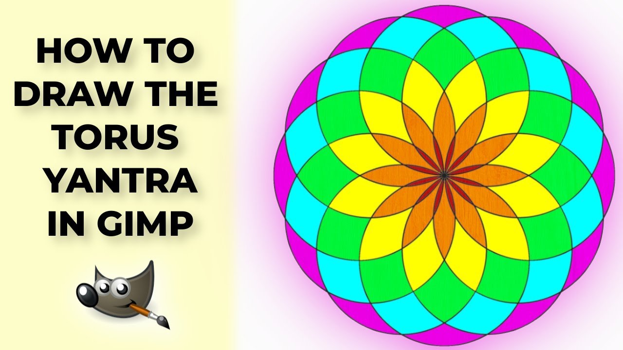 How to Draw the Torus Yantra in GIMP