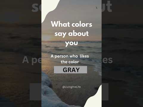 A person who likes the color gray is... #gray #colors #shorts