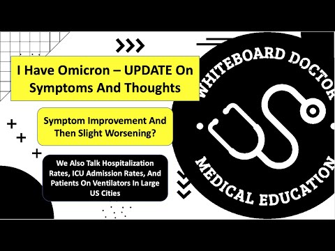 I Have Omicron - UPDATE On Symptoms And The State Of Things (Hospitalizations, ICU Admission Rates)