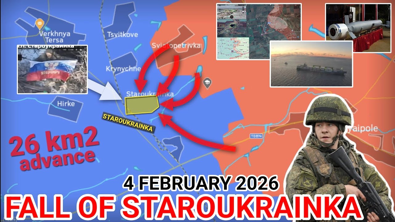 Staroukrainka Falls | 26 km² Advance as Negotiations Begin [4 February 2026]