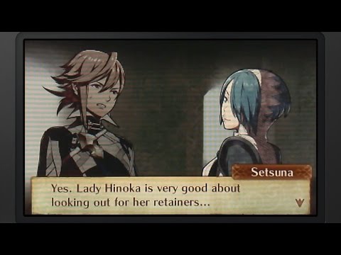 Fire Emblem Fates: Birthright - Male Avatar (My Unit) & Setsuna Support Conversations (off-screen)