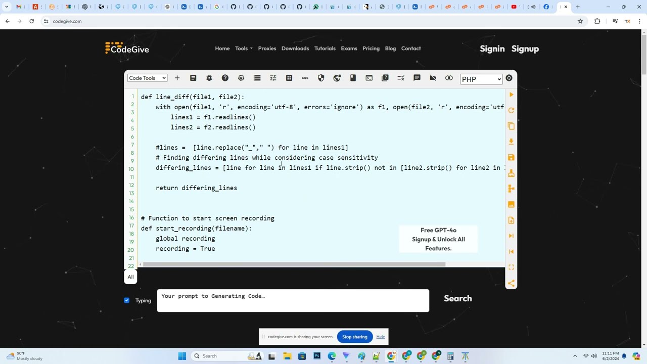 Extract Python Code Blocks From Codes