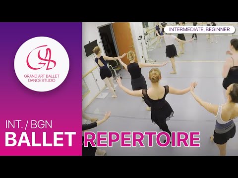 Repertoire ballet class for Intermediate, Beginners friendly lv. #ballet #repertoire #variations