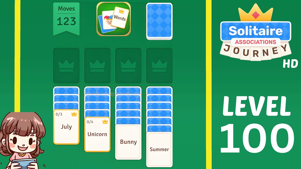 Solitaire Associations Level 100 Solution Walkthrough
