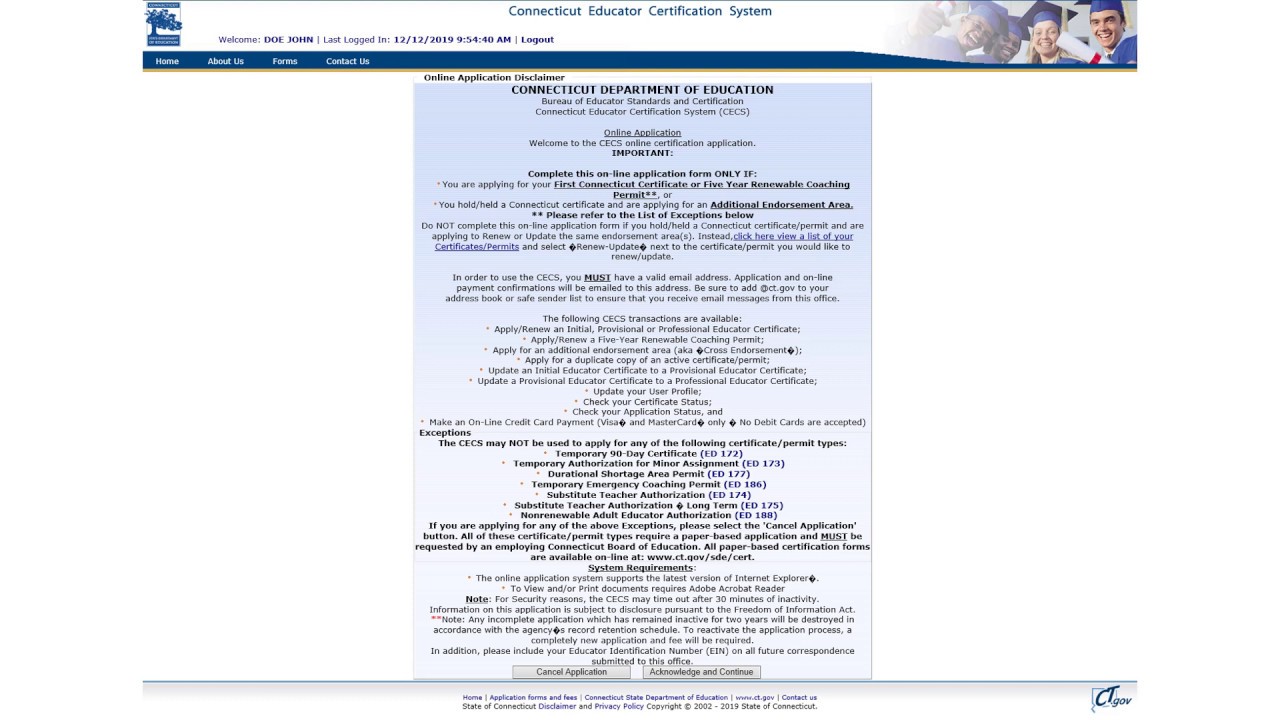 Certification Application Video