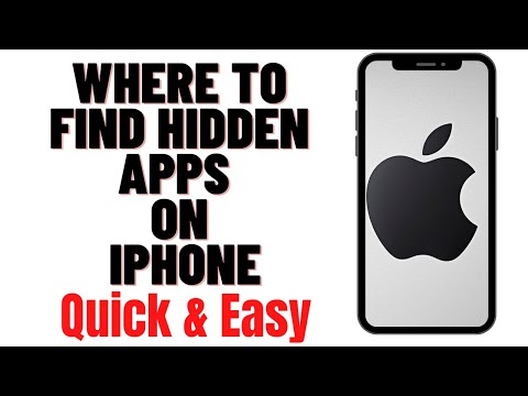 WHERE TO FIND HIDDEN APPS ON IPHONE